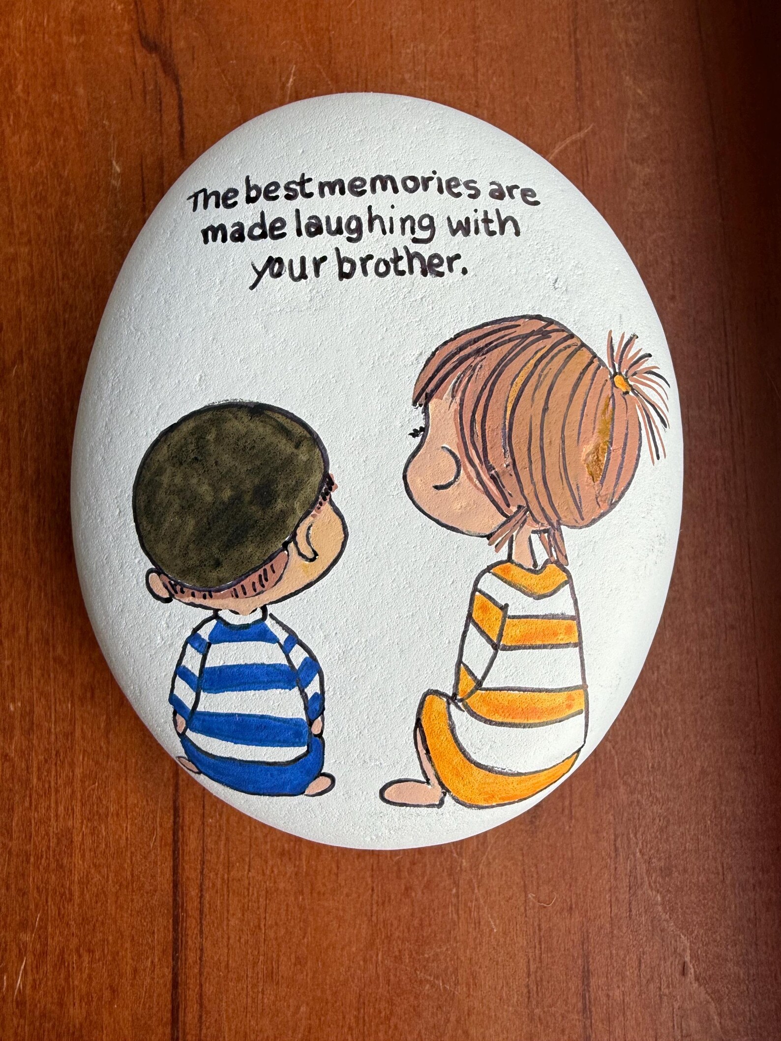 Brother Painted Rock SEALED Laughing - Etsy