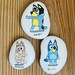 Bluey Characters Painted Rocks Heeler Family Rocks - SEALED 10 Dollars ...