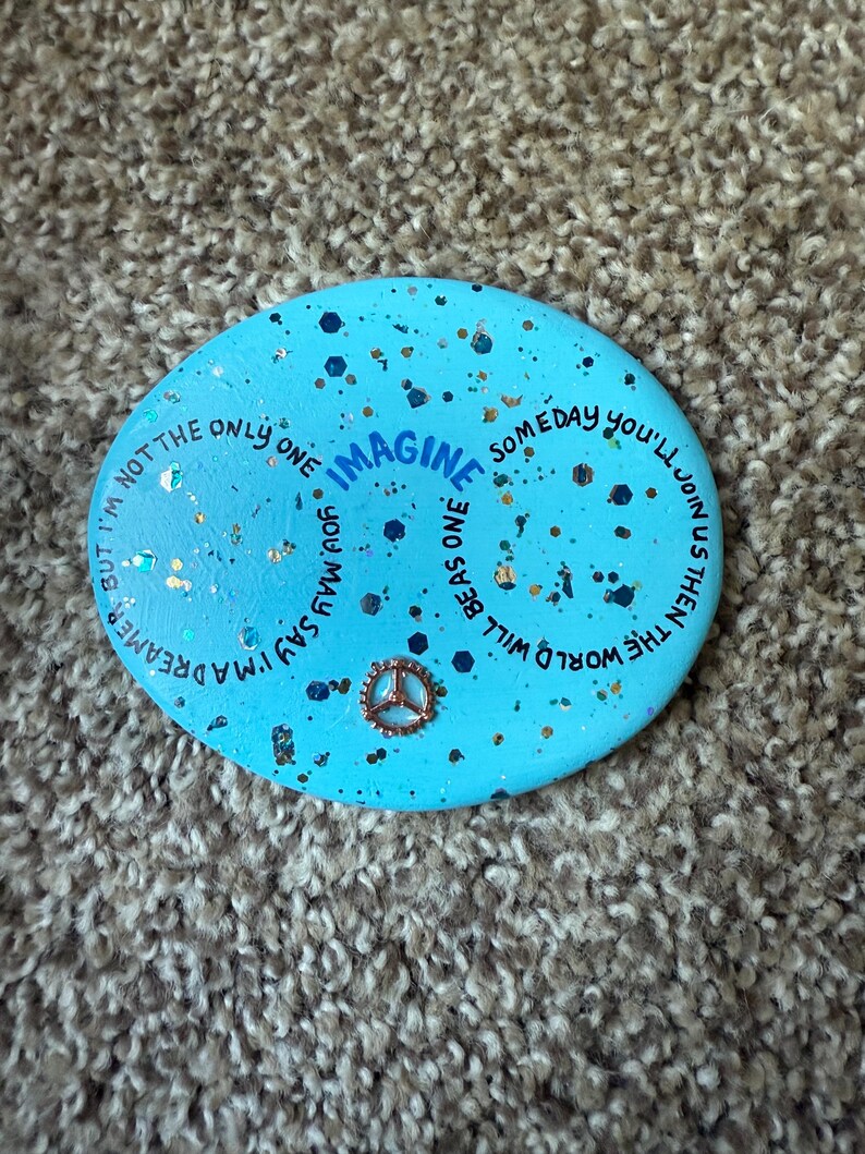 Imagine Painted Rock SEALED 3D Element - Etsy