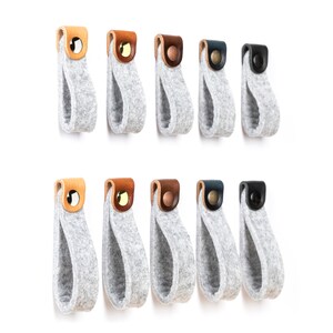 Leather and Felt Drawer Pulls Made in USA Ikea Hemnes Leather ...