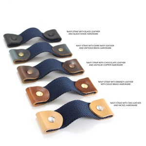 Nautical Cabinet Pulls Rope Drawer Pulls Rope Pulls With Leather Accent ...