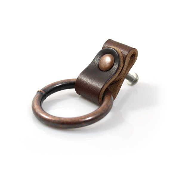 Leather Drawer Pull Leather Door Pull Leather Drawer Pulls - Etsy