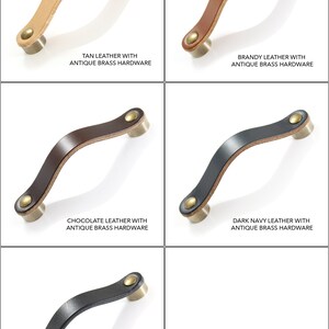 Leather Drawer Handles Leather Bohemian Decor Replacement Dresser ...