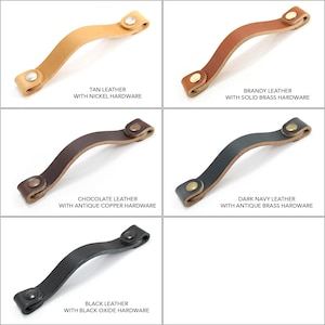 Leather Drawer Handles Leather Bohemian Decor Replacement Dresser ...