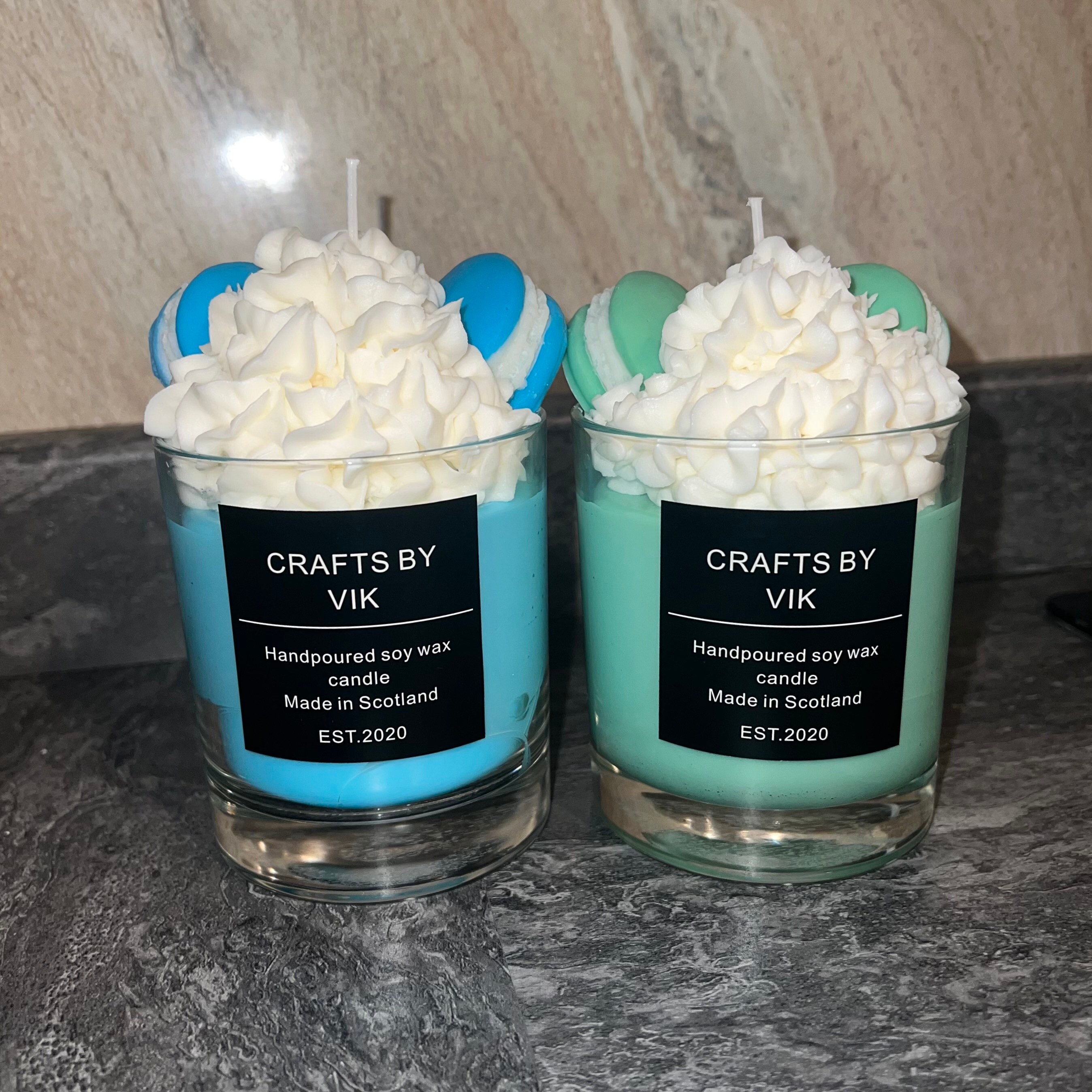 Hand Poured Macaron Dessert Candle Various Scents Available - Etsy