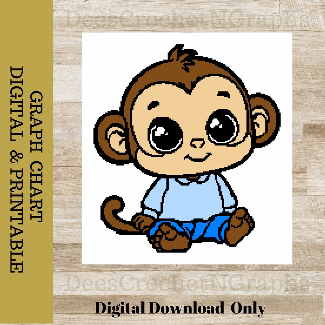 Baby Monkey Graph Chart - Etsy