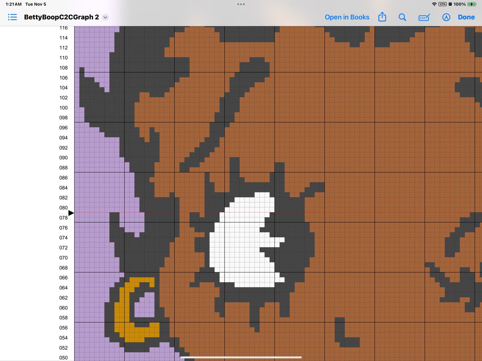 Betty Boop C2C Graph Chart/ Color Counted Blocks Pattern - Etsy