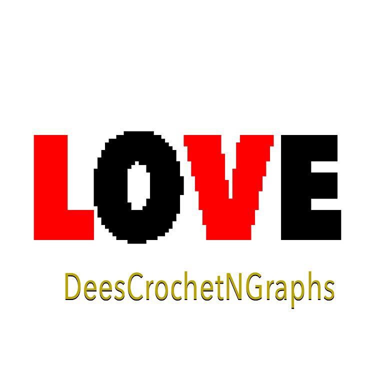 Love C2C Graphghan 100 X 100 Graph Chart PDF File - Etsy