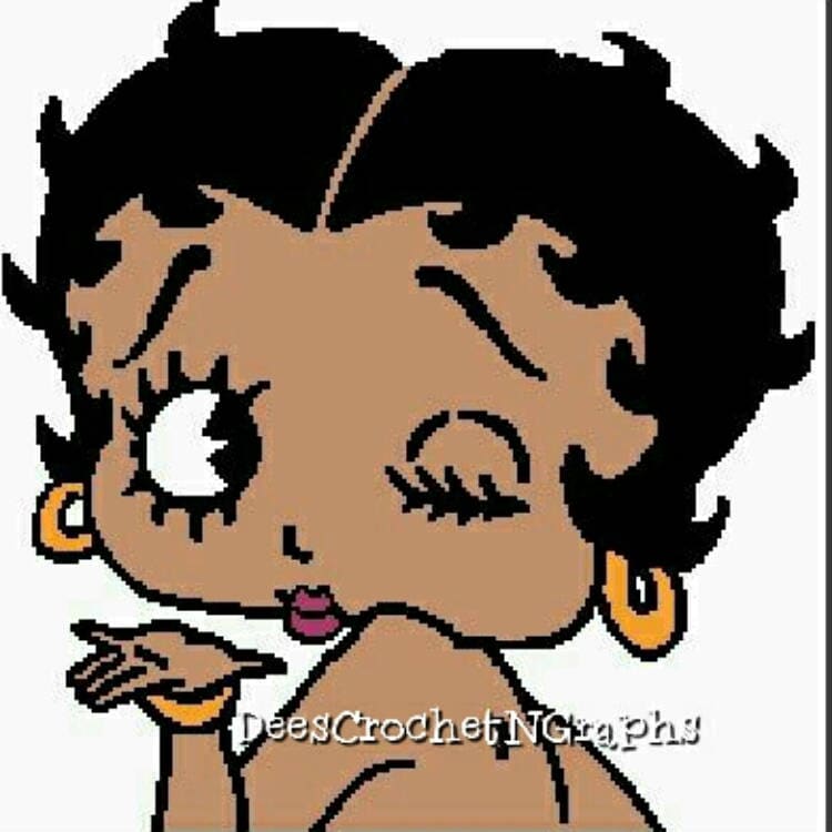 Betty Boop Crochet Picture Graphghan - Etsy