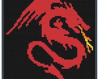 Dragon Graphghan - Etsy