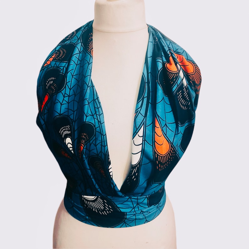 African Print Infinity Top, Kente Print, Infinity Blouse, Ankara ...