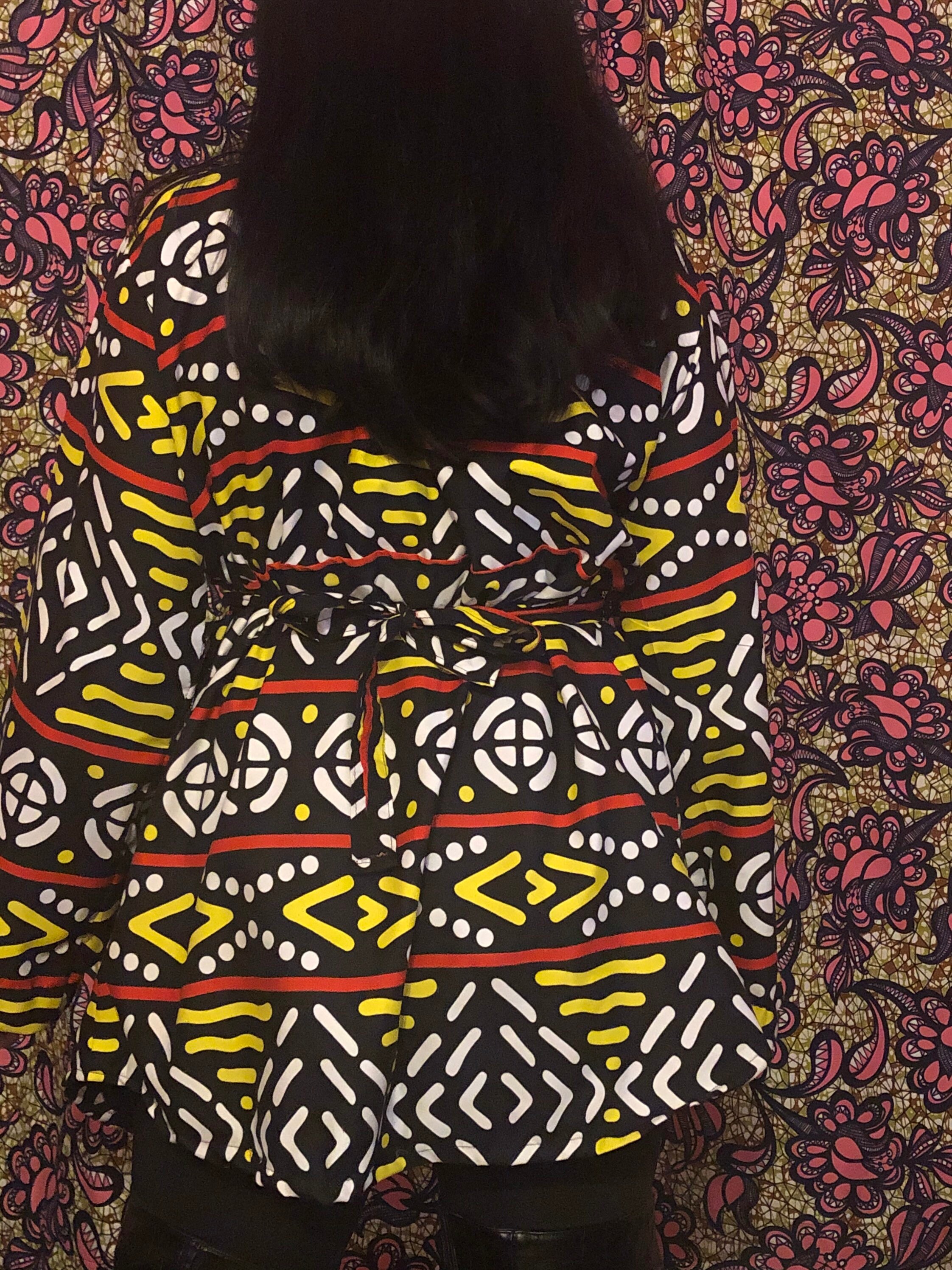 Slightly Oversized African Print T-shirt Dress, Handmade African Print ...