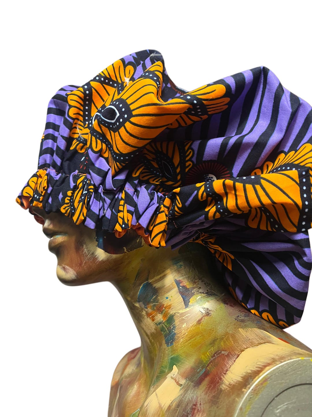 Satin Lined African Print Bonnets - Etsy