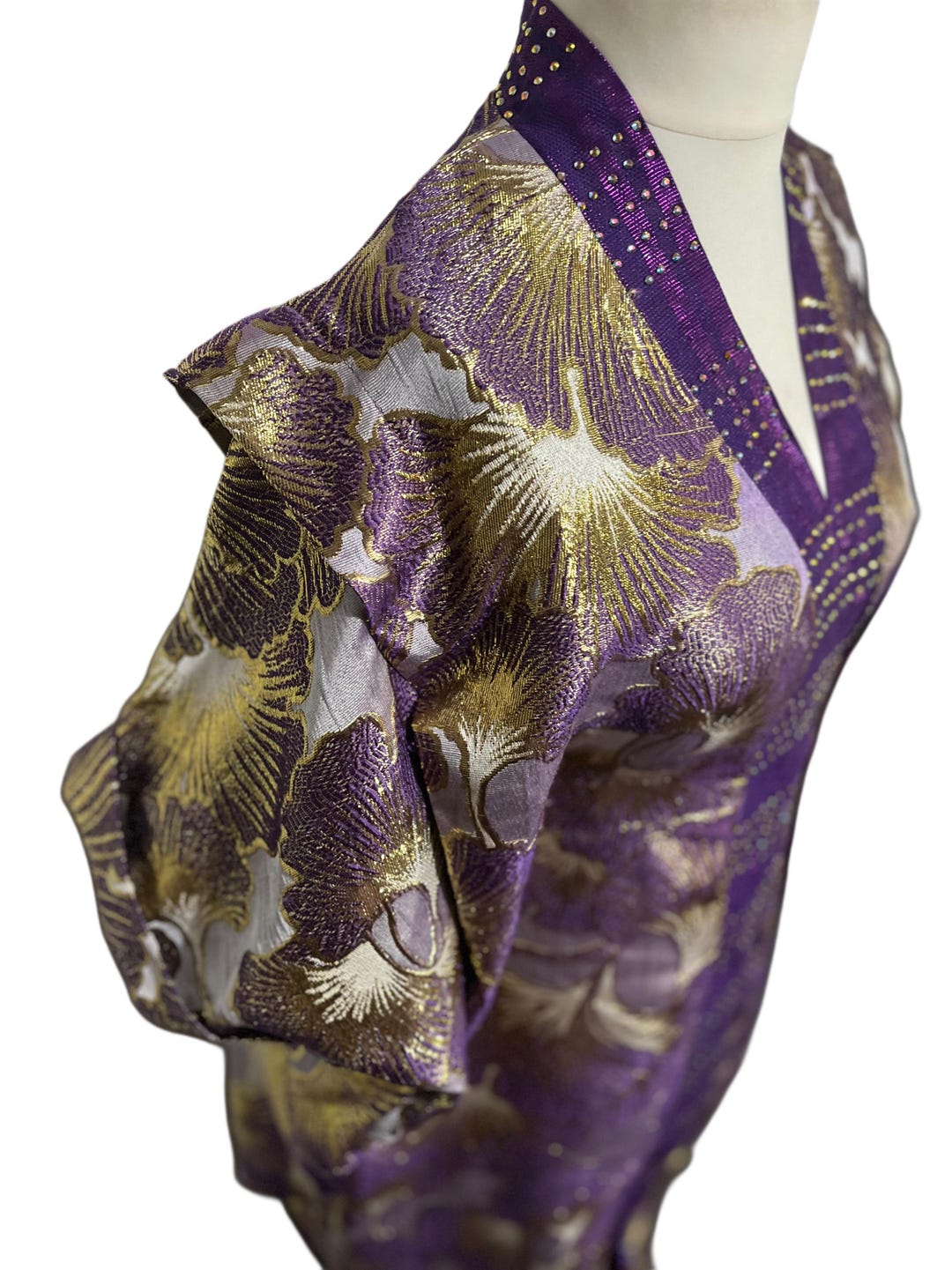 Rhinestone Embellished African Damask Boubou Dress Set | Rich Aunty ...