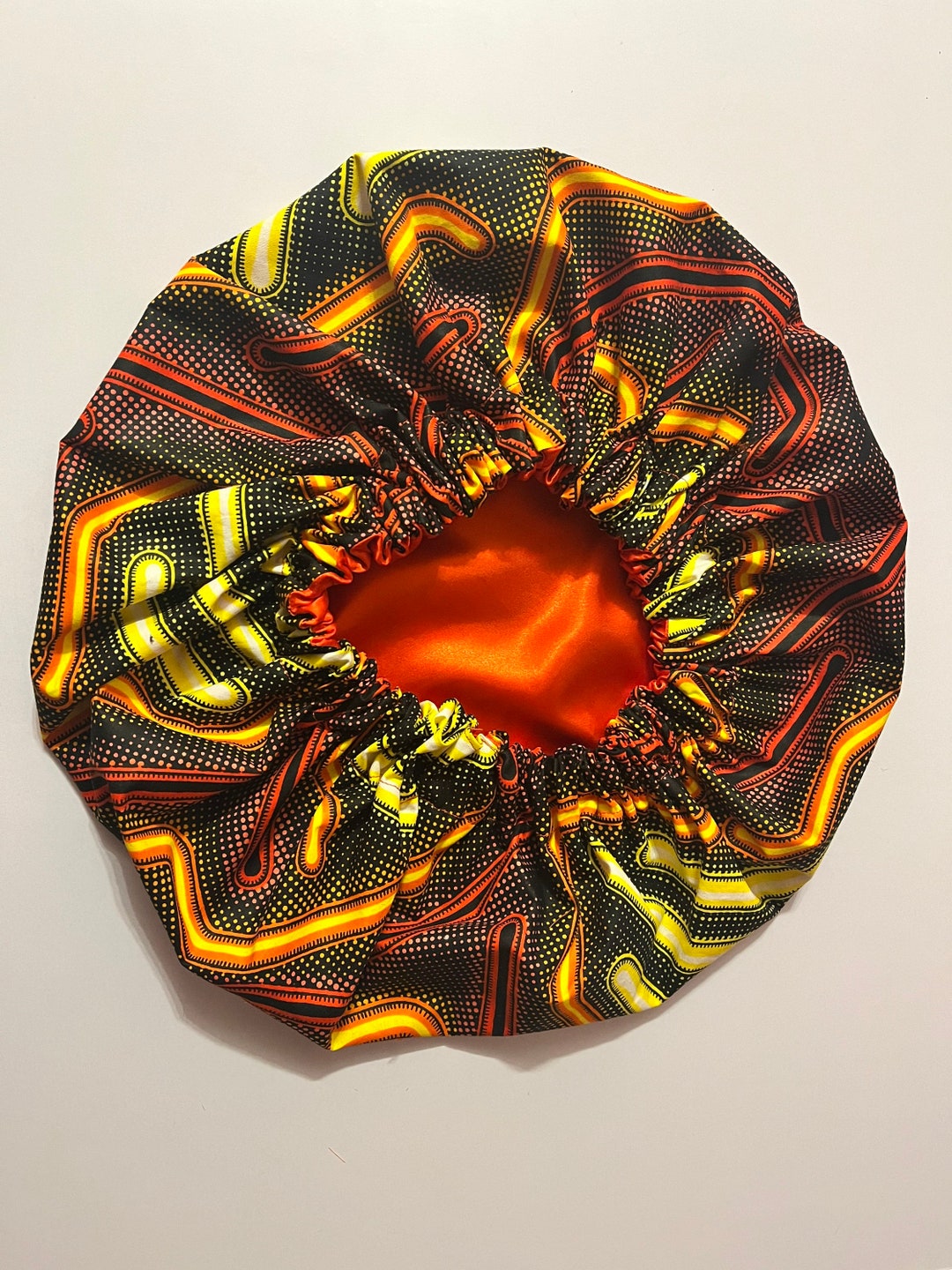 Satin Lined African Print Bonnets - Etsy