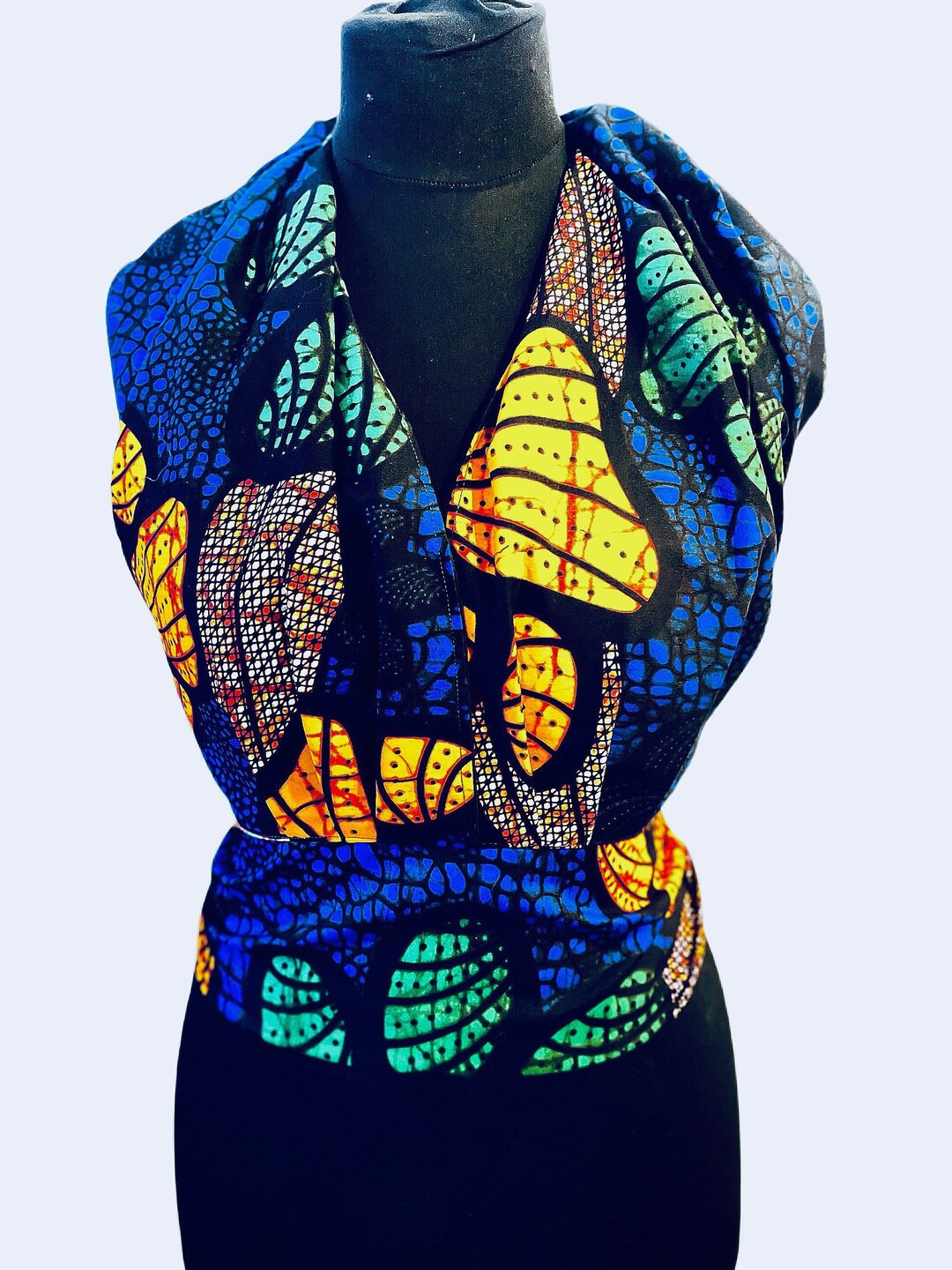 African Print Infinity Top, Kente Print, Infinity Blouse, Ankara ...