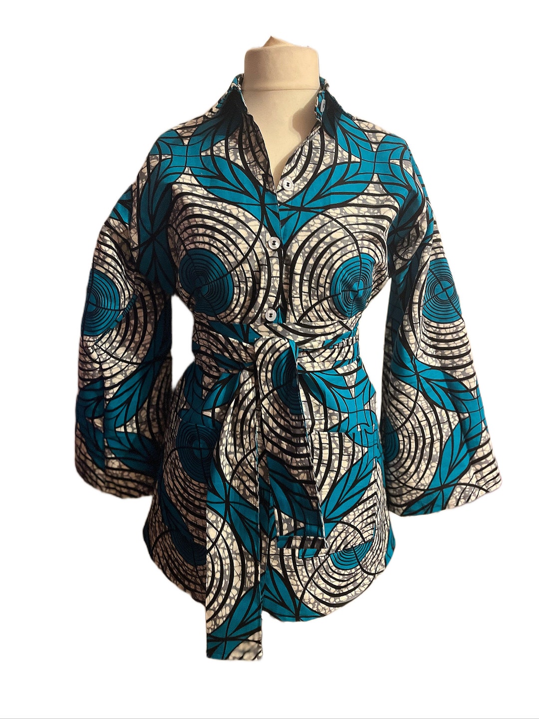 Slightly Oversized African Print T-shirt Dress, Handmade African Print ...