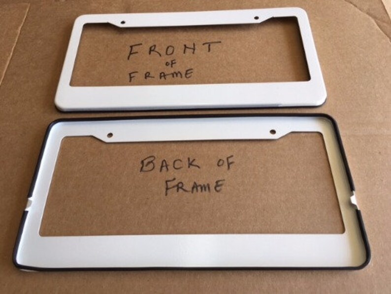 12pcs - .032 Sublimation License Plate Frames -RAISED FACE TYPE - Etsy