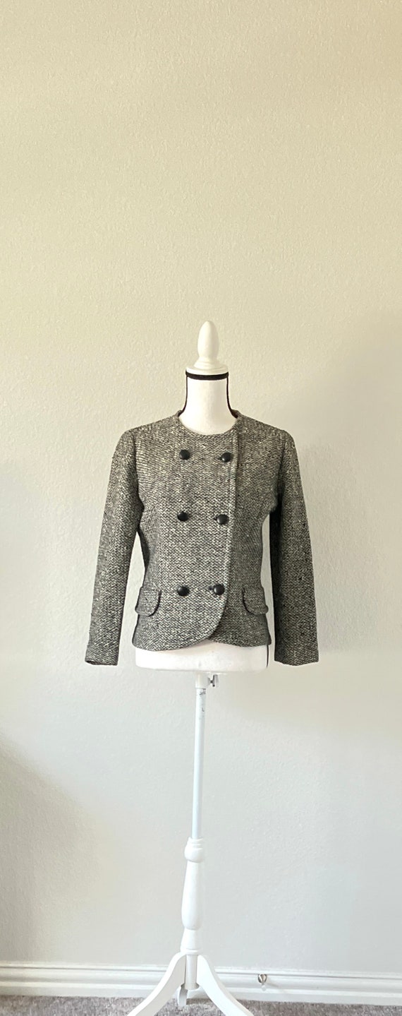 1960s Tweed Blazer, Vintage Wool Jacket - Gem
