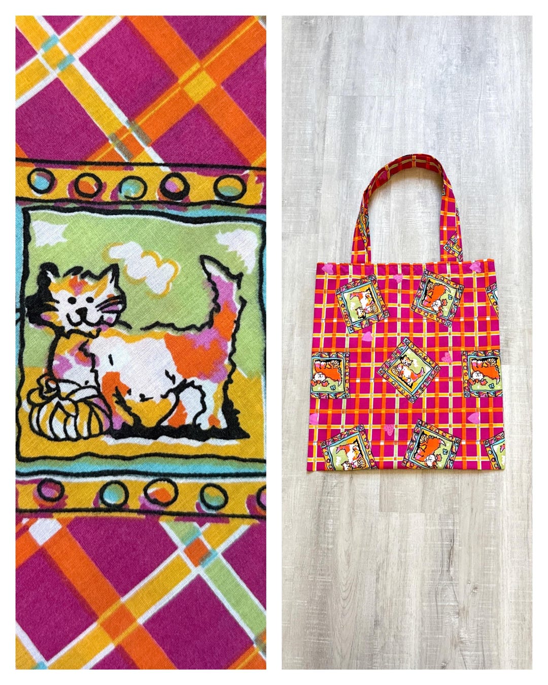 Joyce Miller 1970s Gramma Loves You Collection Fabric Tote - Etsy