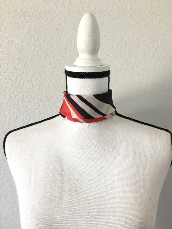 1960s Mod Style Scarf, Vintage Bold Graphic Scarf - Gem