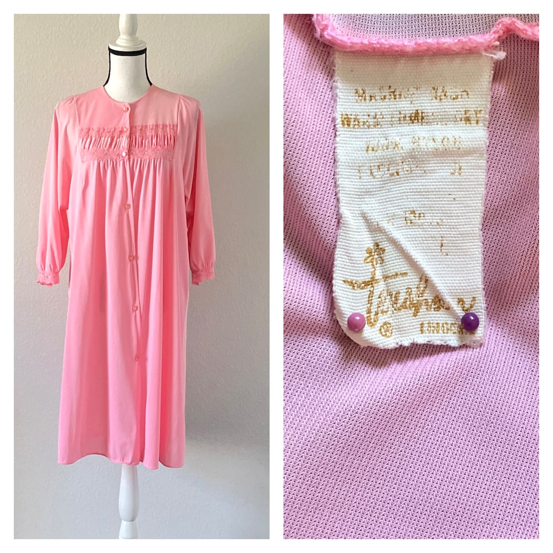1950s Pink Nightgown, Vintage Bubblegum Pink Nightie - Etsy