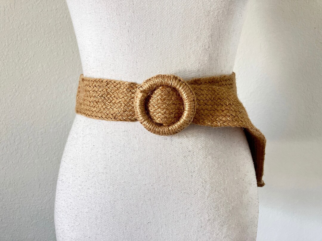 1970s Natural Fiber Belt, 1980s Jute Cinch Belt - Etsy