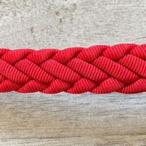 1980s Red Woven Fabric Belt, Vintage Braided Nylon Belt - Etsy