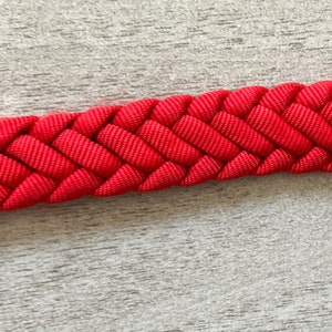 1980s Red Woven Fabric Belt, Vintage Braided Nylon Belt - Etsy