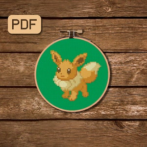 Eevee Cross Stitch Pattern Pdf - Etsy