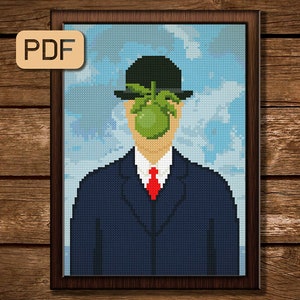 The Son of Man - Painting Cross Stitch Pattern - Instant Download PDF ...