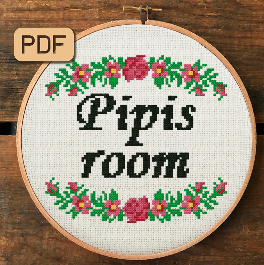 Pipis Room Cross Stitch Pattern Pdf - Etsy