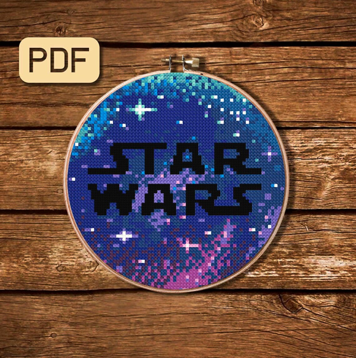 Star Wars Cross Stitch Pattern PDF Galaxy - Etsy