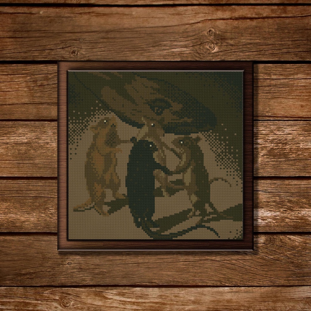 The Dance of the Rats Cross Stitch Pattern: Fine Art Needlepoint (PDF ...