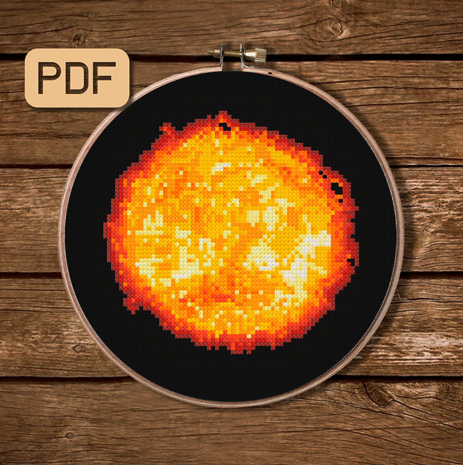 Sun Cross Stitch Pattern Pdf - Etsy
