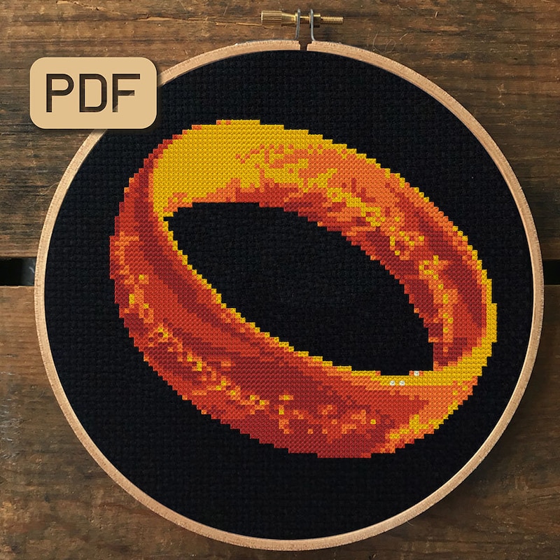 Lord of the Ring Cross Stitch Pattern - Etsy