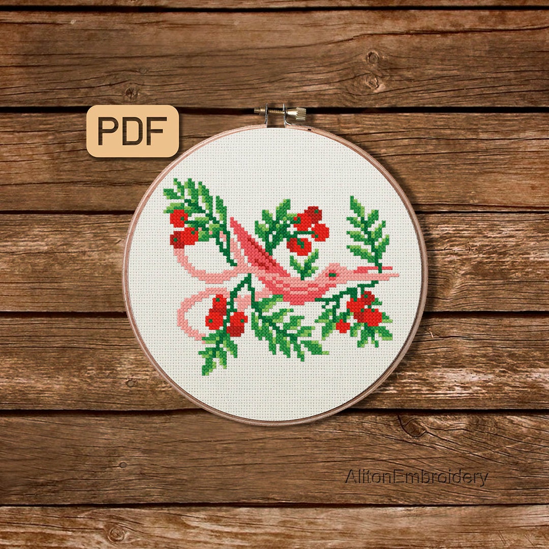 Geek Cross Stitch Pattern Bird Scissors Cross Stitch PDF Counted ...