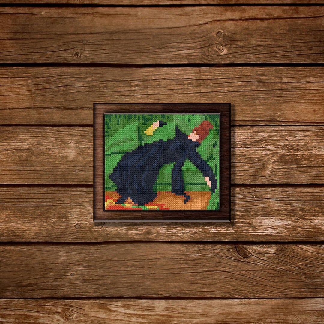 Mini Art Cross Stitch Pattern: Tiny Painting Crossstitch 'decadent ...
