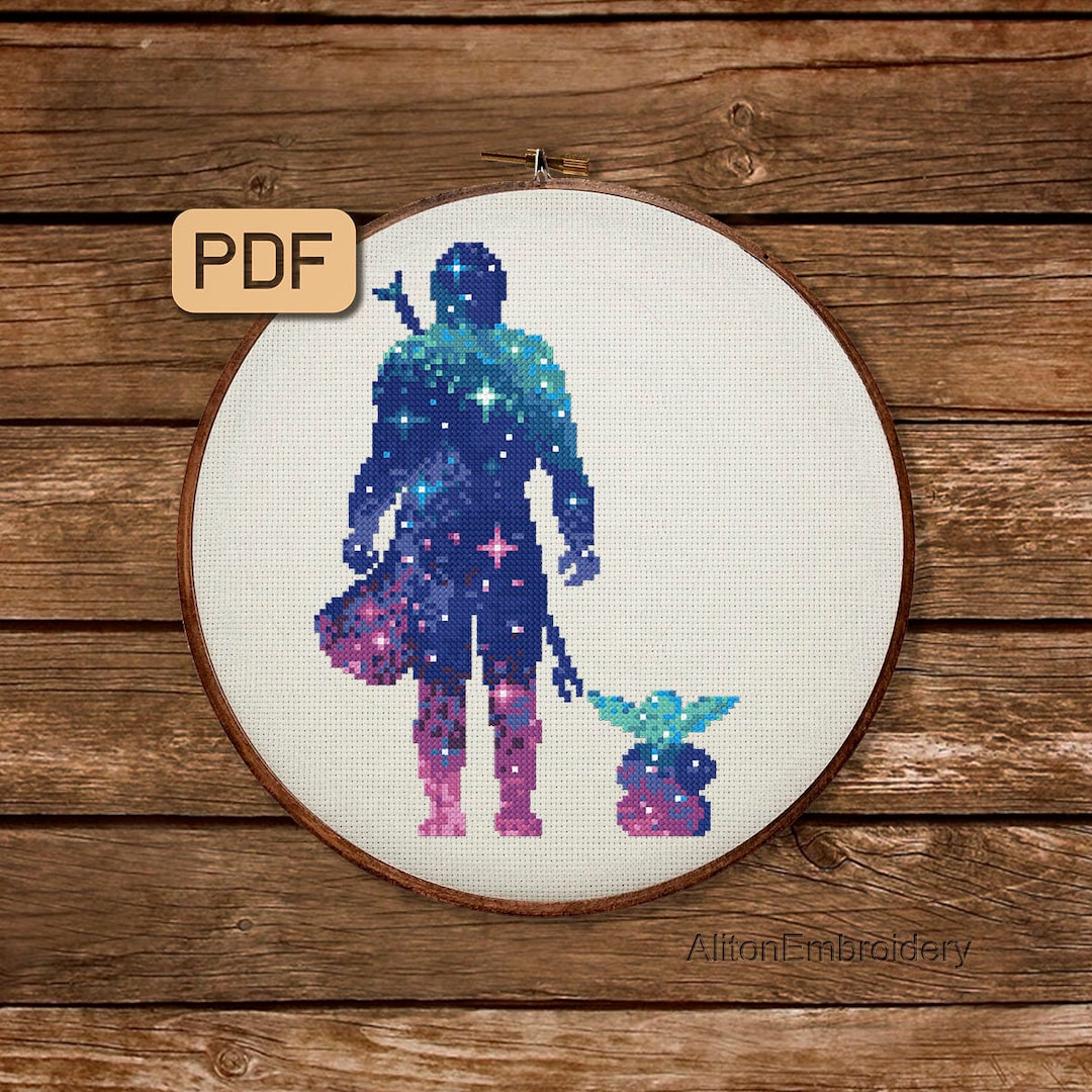 Geek Cross Stitch Pattern, Galaxy Crossstitch PDF, Baby Embroidery ...