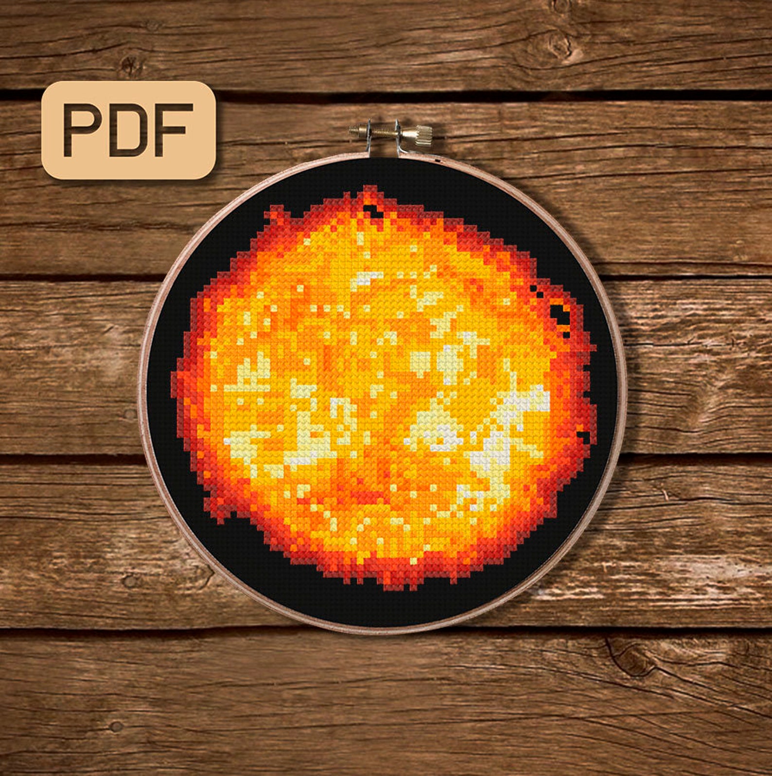 Sun Cross Stitch Pattern Pdf - Etsy