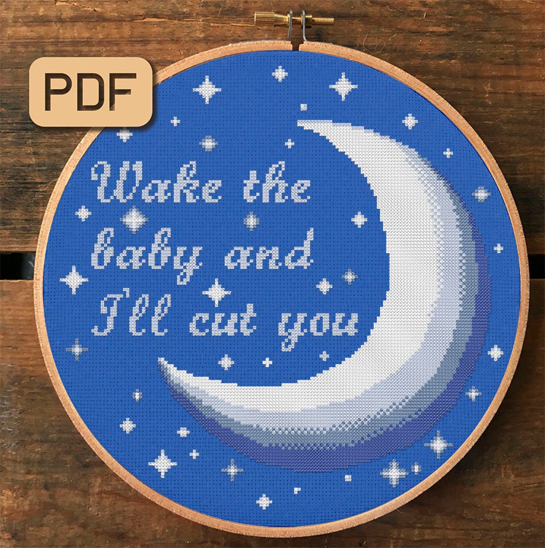 Funny Cross Stitch Pattern Nursery Cross Stitch PDF Baby Embroidery ...