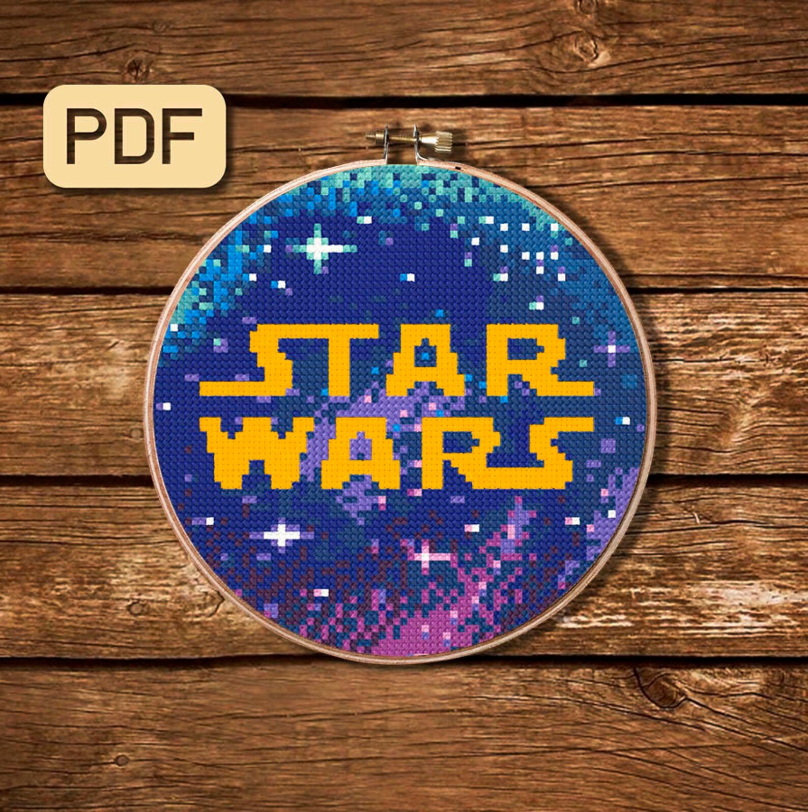 Star Wars Cross Stitch Pattern PDF Galaxy | Etsy