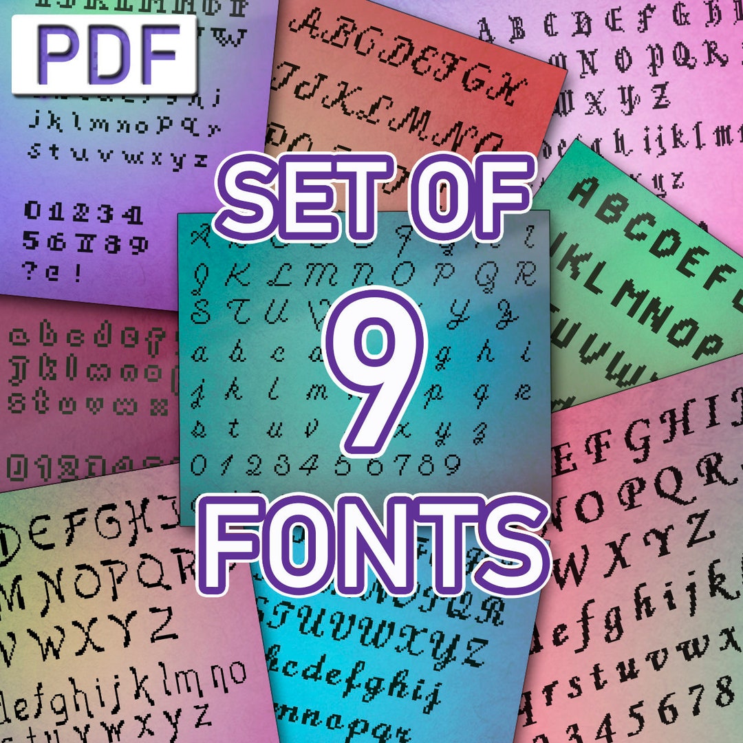 9 Alphabet Cross Stitch Patterns Font Cross Stitch Set Letters Cross 9-alphabet-cross-stitch-patterns-font-cross-stitch-set-letters-cross