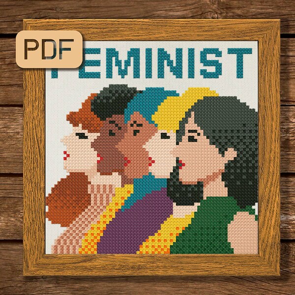 Feminist Cross Stitch Kit - Etsy