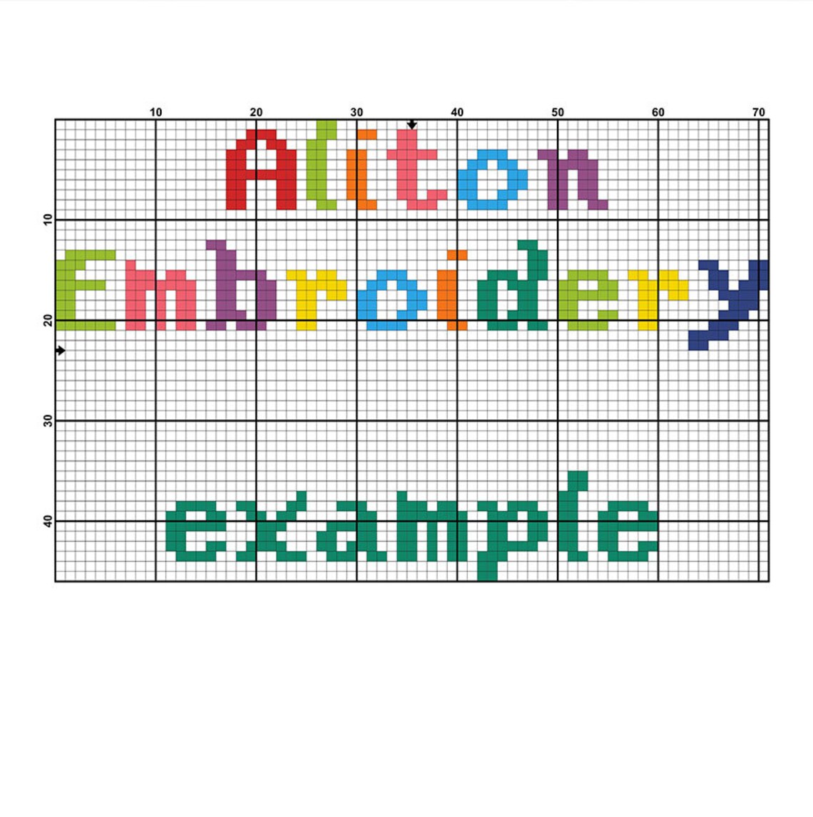 Leaf Border Cross Stitch Pattern PDF Tropical - Etsy