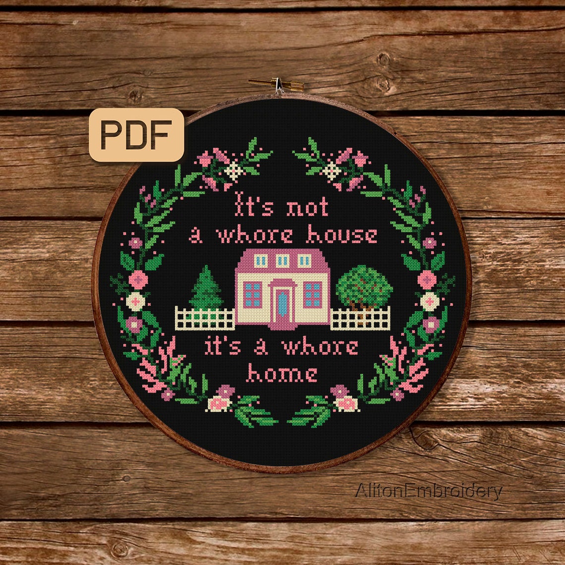 Funny Cross Stitch Pattern: Snarky Embroidery Design (PDF Pattern) - Etsy