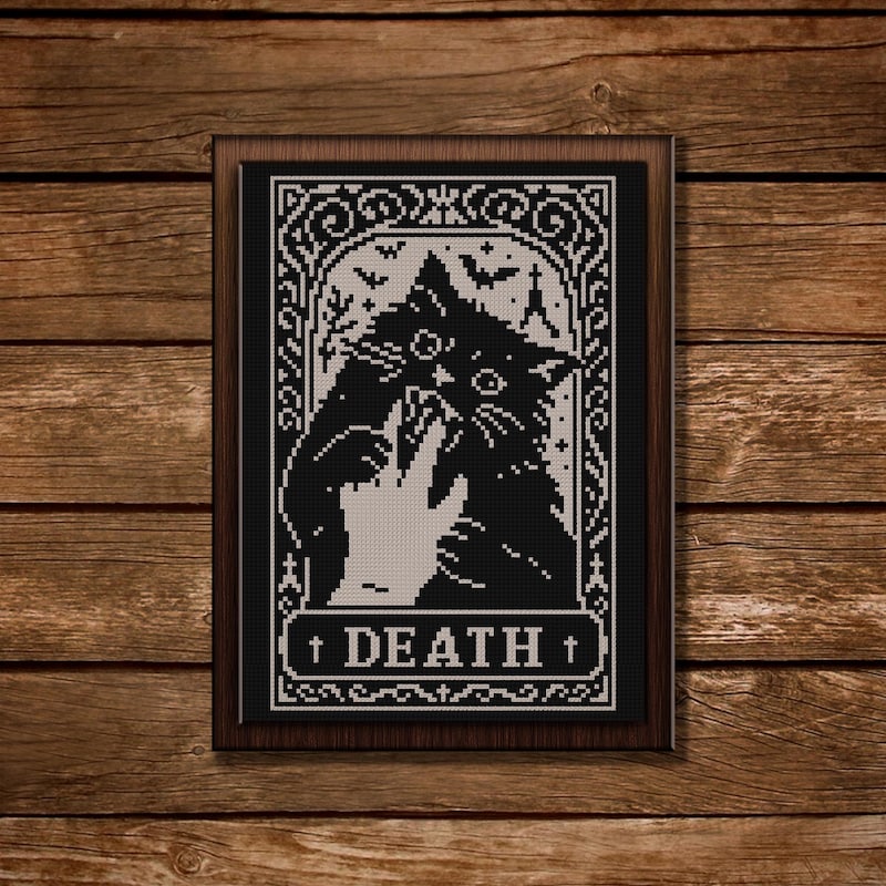 Fun Goth Cross Stitch - Etsy UK