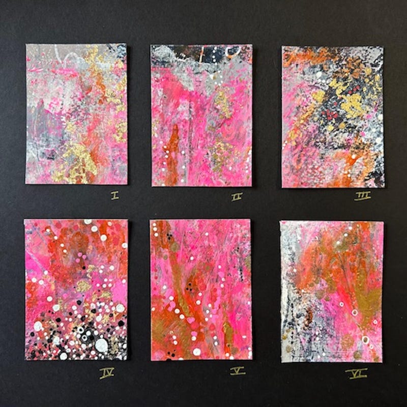 Abstract Aceo Cards - Etsy