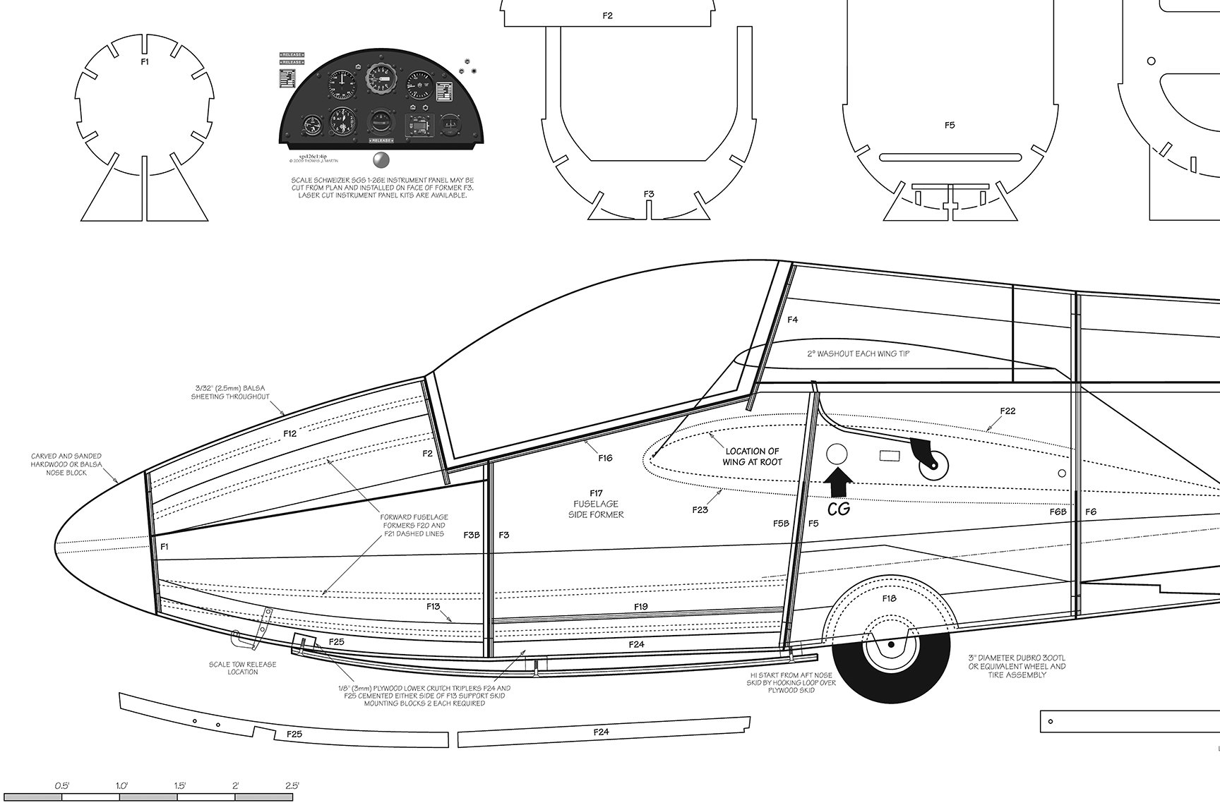 Plans and Patterns for Scratch-build Schweizer SGS 1-26E 2 - Etsy