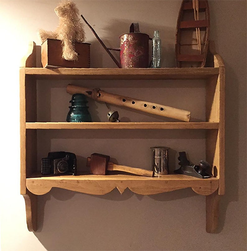 Digital Plan Curio Wall Shelf Measured Drawing 22 Wide - Etsy